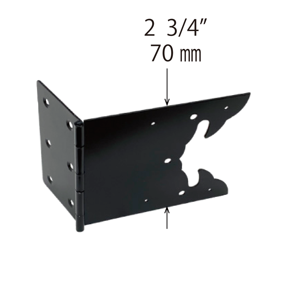 Plain Wide Strap Hinge – MORIKUNI Tansu Cabinet Hardware
