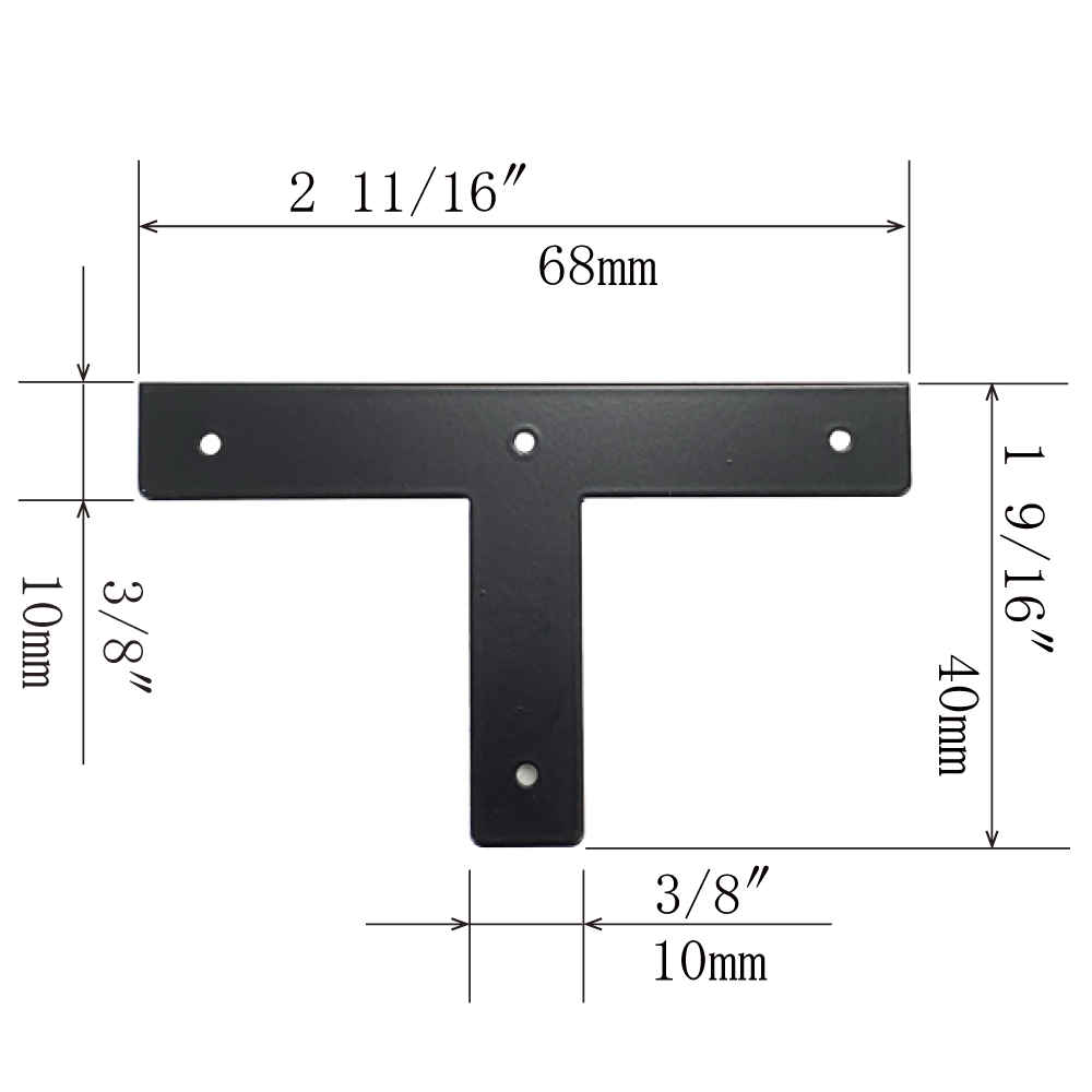 Plain T-Plate – MORIKUNI Tansu Cabinet Hardware