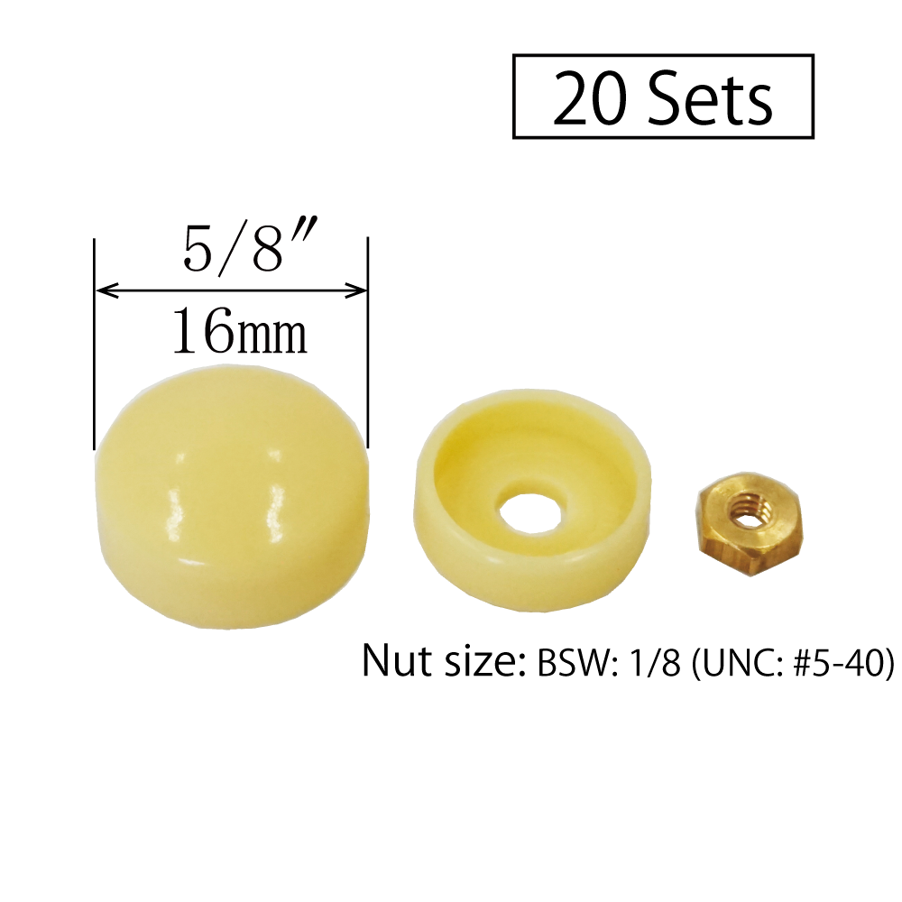 Plastic Nut Cap Kit (Pack of 20) – MORIKUNI Tansu Cabinet Hardware